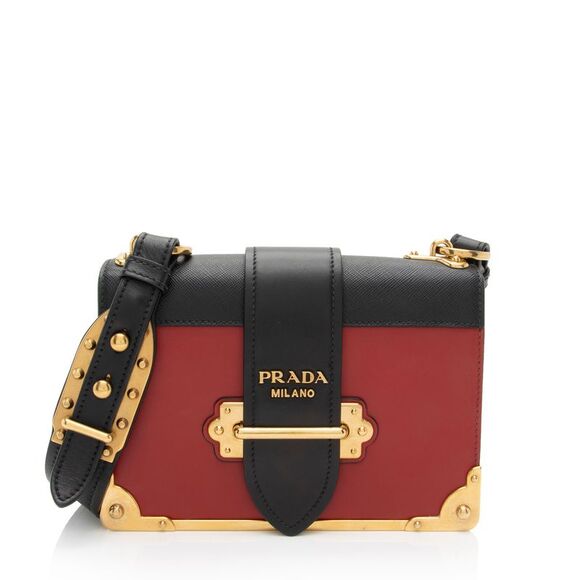 Prada | Bags | Prada Calfskin Cahier Shoulder Bag | Poshmark